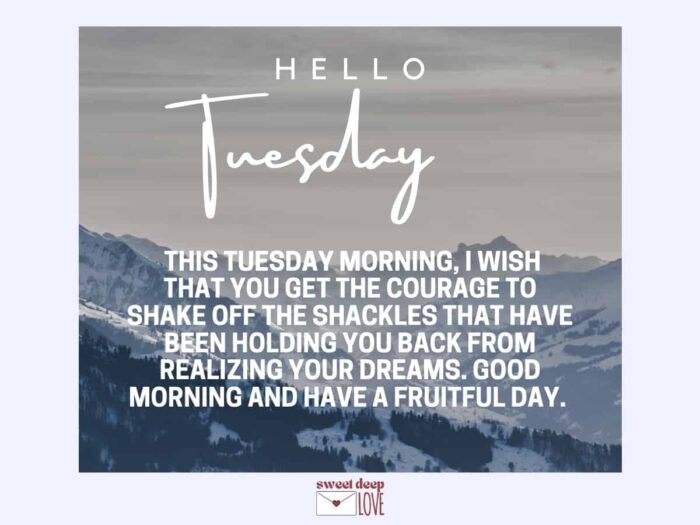 100+ Inspirational Good Morning Tuesday Quotes - Sweet Deep Love