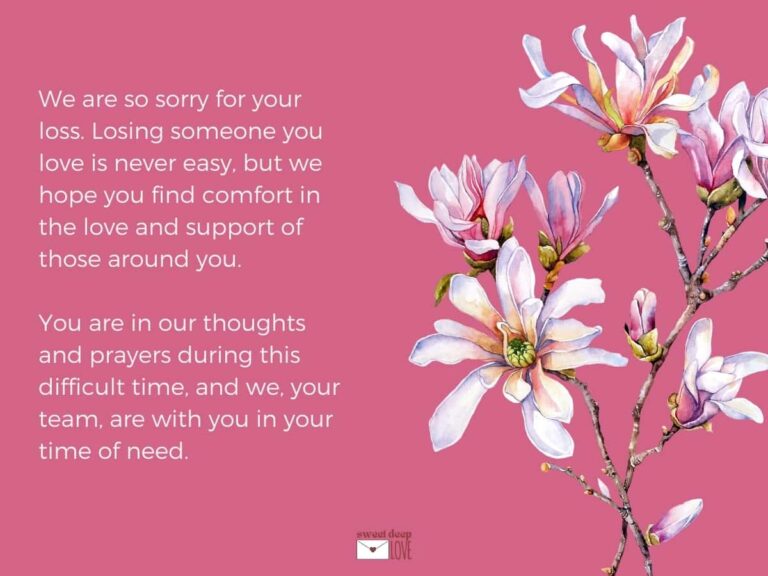 80+ Condolence Message for a Coworker - Sweet Deep Love