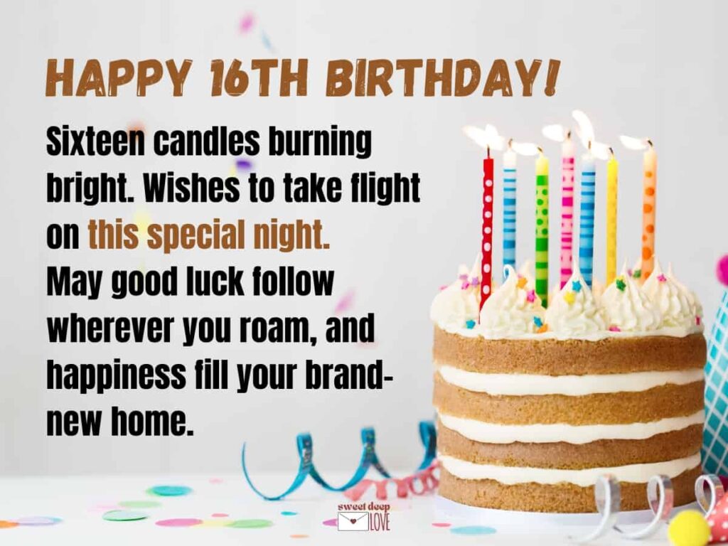 100+ Happy Sweet 16 Birthday Wishes- Officially A Teenager - Sweet Deep ...