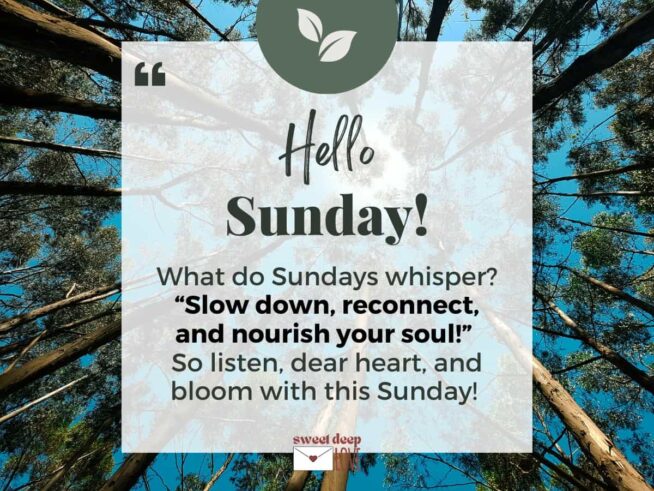 100+ Inspirational Good Morning Sunday Quotes - Sweet Deep Love