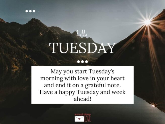 100+ Inspirational Good Morning Tuesday Quotes - Sweet Deep Love