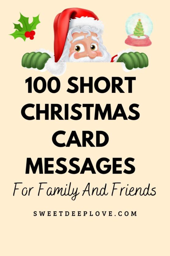 100 Short Christmas Card Messages For Family And Friends - Sweet Deep Love
