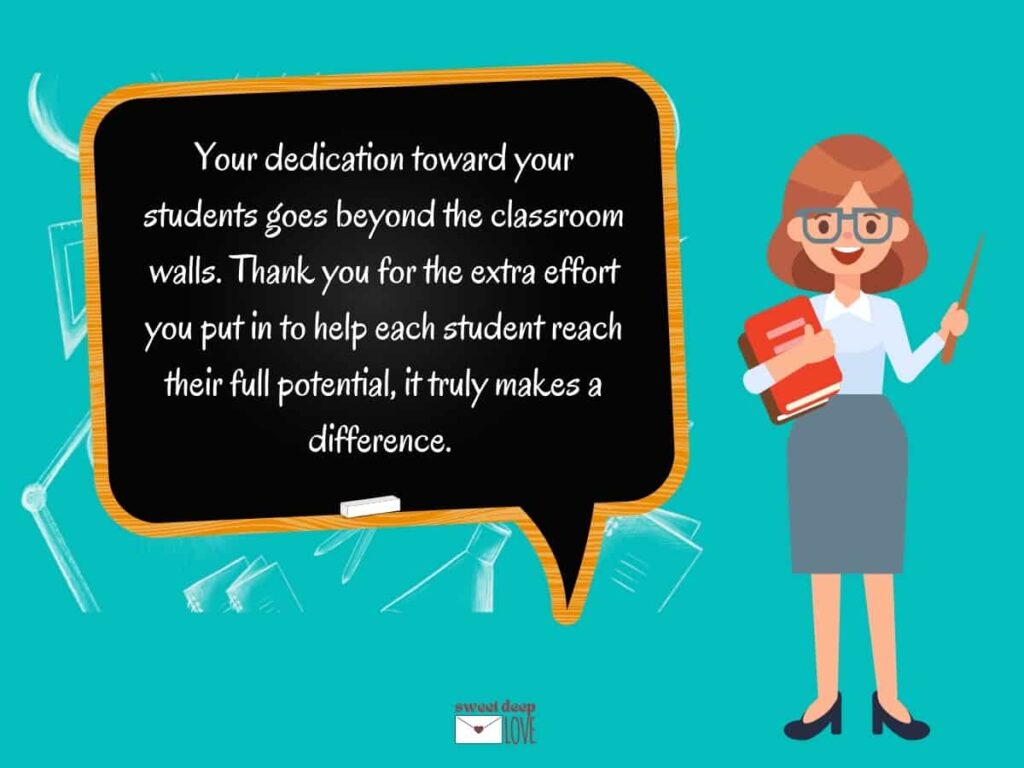 100+ Thank You Teacher Messages From Parents - Sweet Deep Love
