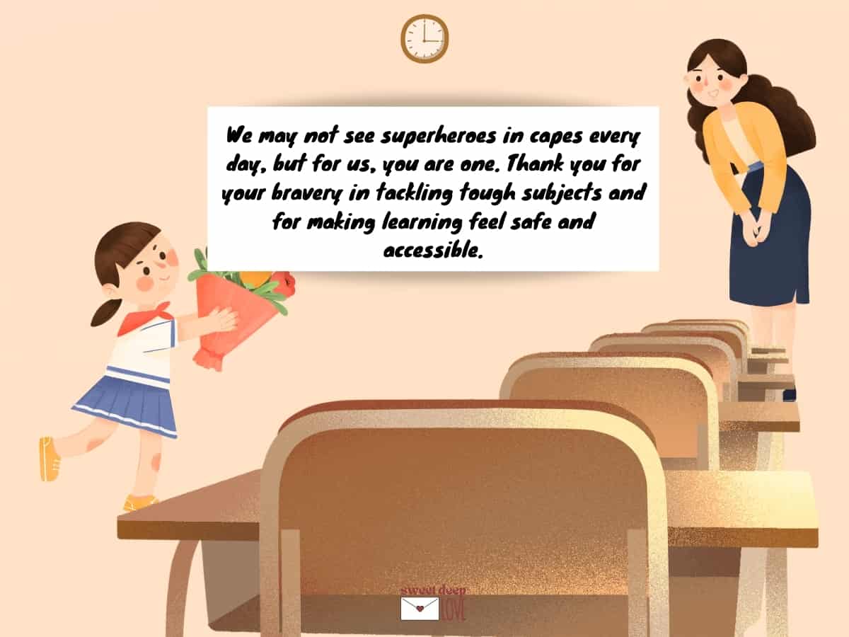 100+ Thank You Teacher Messages From Parents - Sweet Deep Love