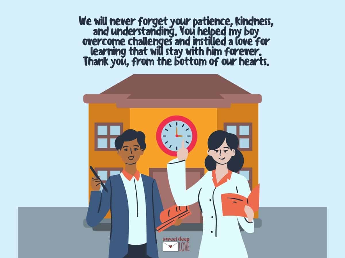 100+ Thank You Teacher Messages From Parents - Sweet Deep Love