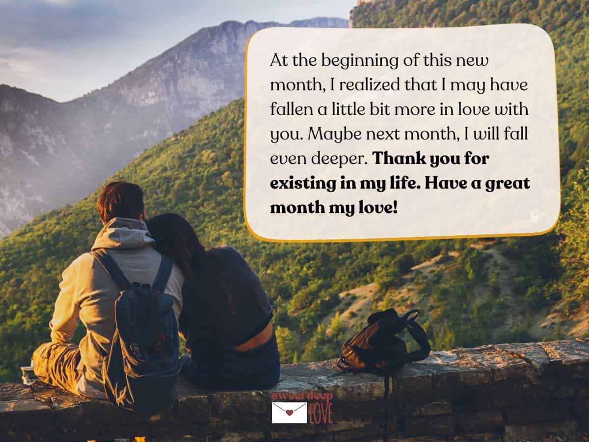 Happy New Month Message To My Love- 100 New Month Wishes - Sweet Deep Love