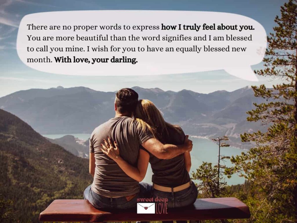 Happy New Month Message To My Love- 100 New Month Wishes - Sweet Deep Love