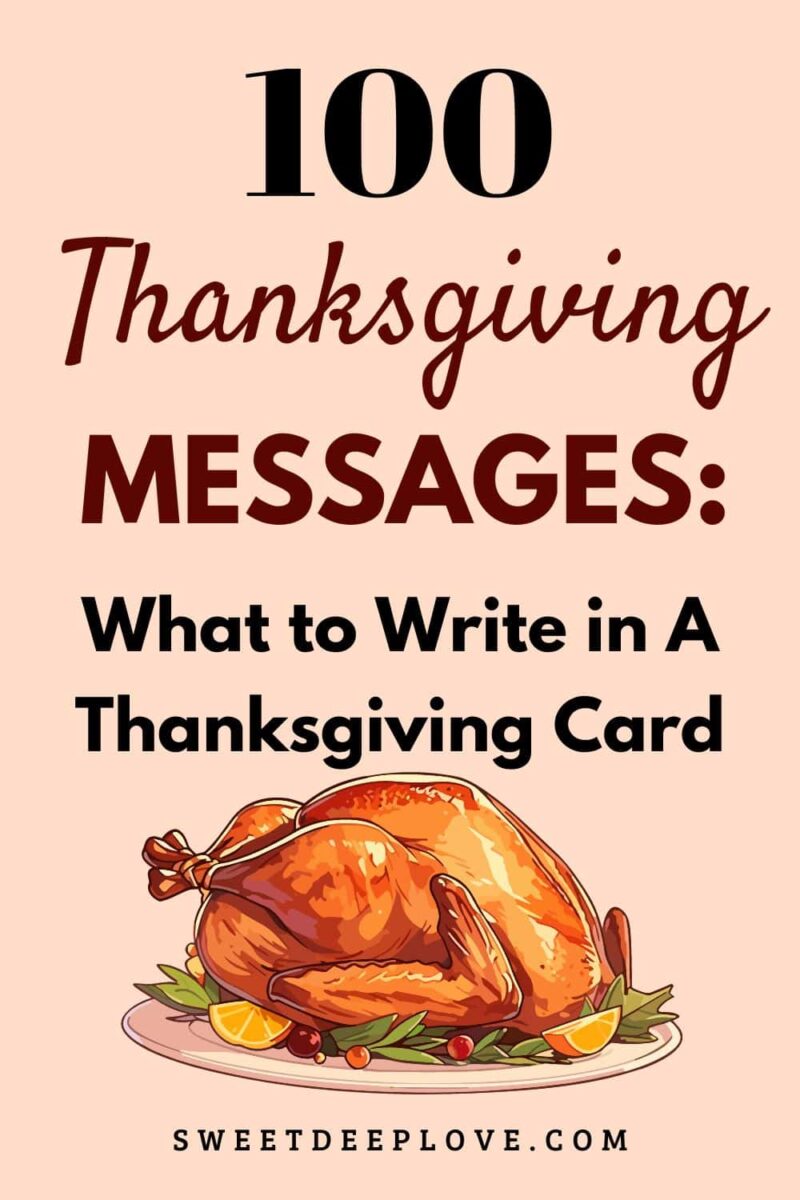 100 Thanksgiving Messages- What To Write In A Thanksgiving Card - Sweet ...