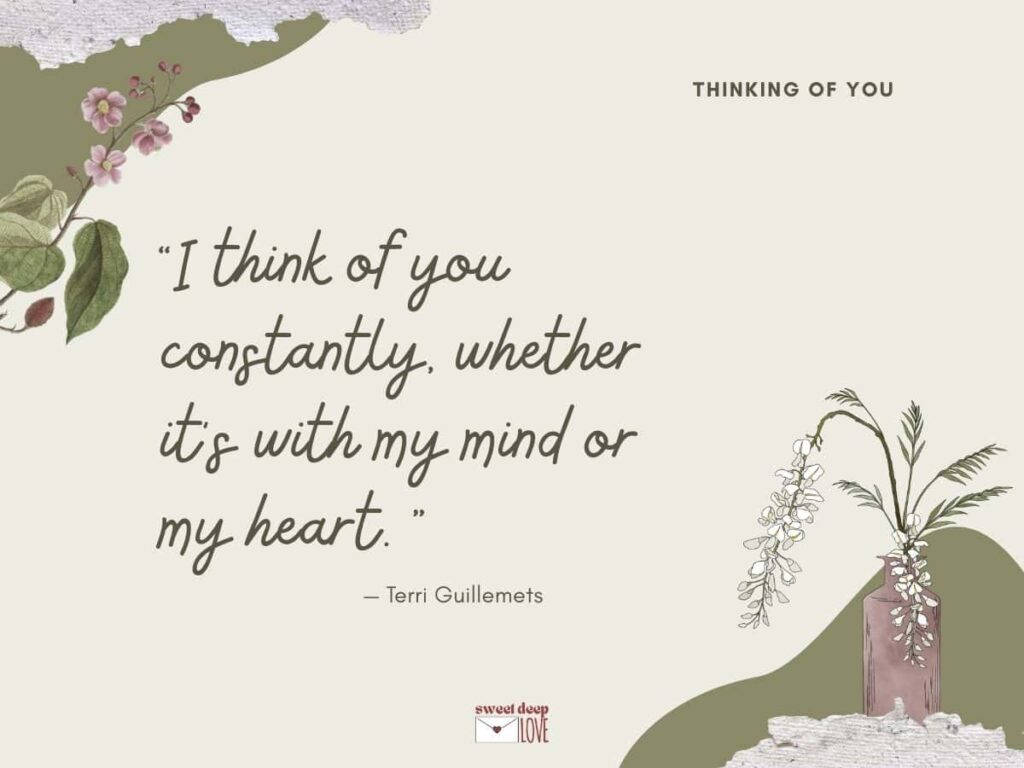 100+ Thinking of you messages - Sweet Deep Love