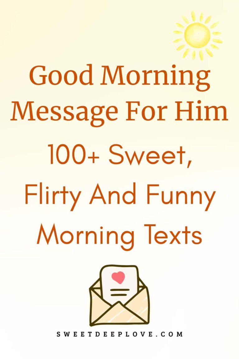 Good Morning Message for Him-100+ Sweet, Flirty & Funny Morning Texts ...